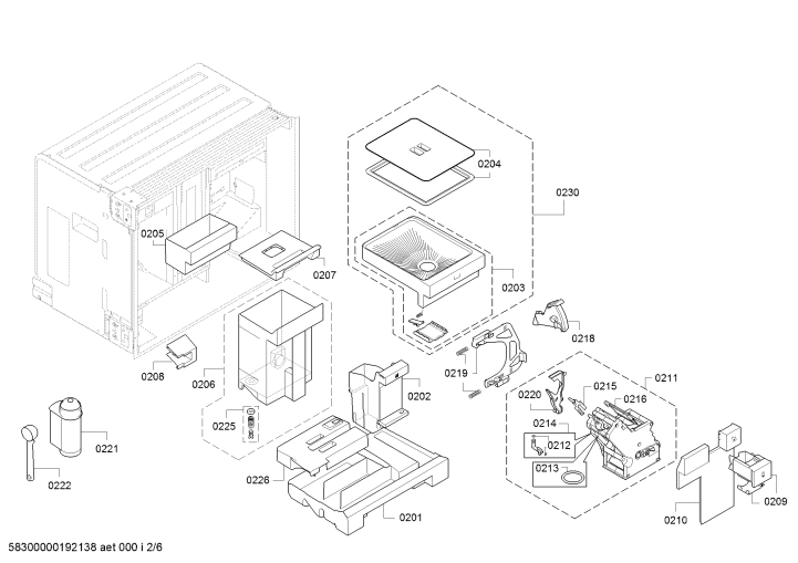 Bosch Built In Coffee Machine Parts Diagram | Reviewmotors.co